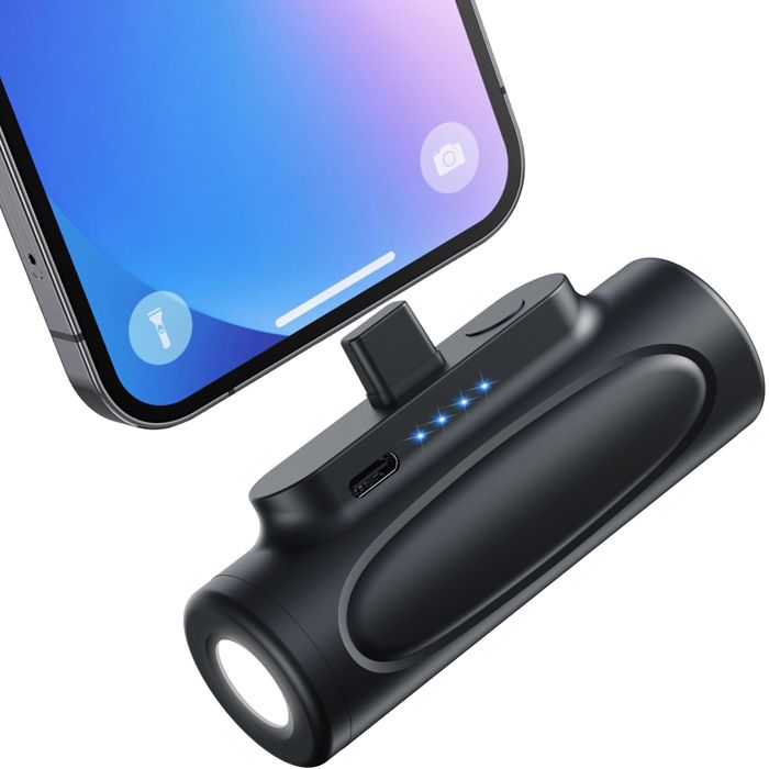 Mini Batterie Externe pour iPhone 5000mAh,Power Bank 20W Avec Eclairage ...