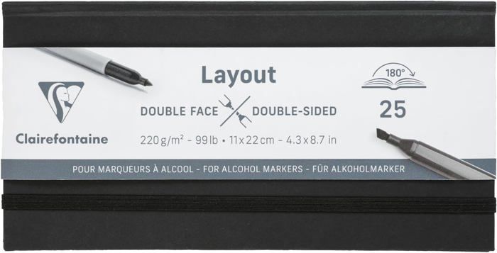 975341C Carnet Layout Double-Face Ouverture À Plat - 25 Feuilles Papier ...