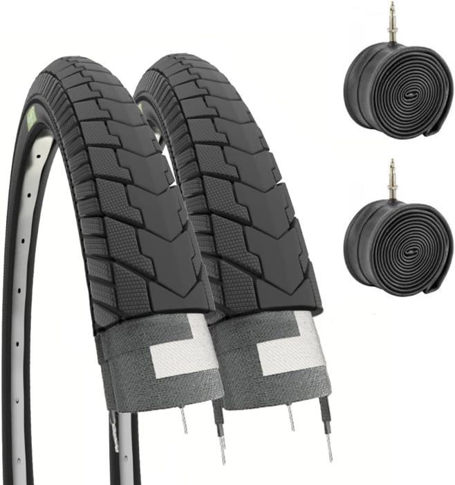 Ecovel Route 2 Pneus 26 X 175 Chambres Air Adulte Unisexe Noir 26 X 175 47-559b39 - - Cdiscount Auto