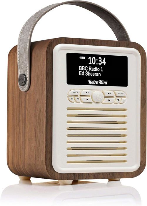 Retro Mini Radio Dab Plus/Dab avec Bluetooth, FM et Radio Réveil ...