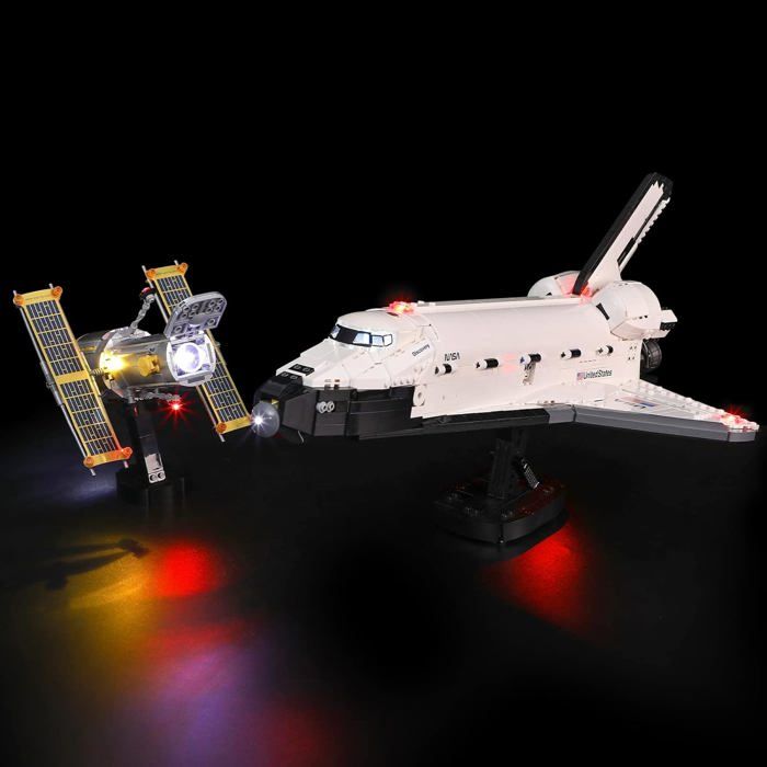Jeu*Lumières*La*Spatiale*De*Nasa)Modèle*Blocs*Construction-Kit*Lumière*Led*Avec*10283(Ne*Pas*Le ...