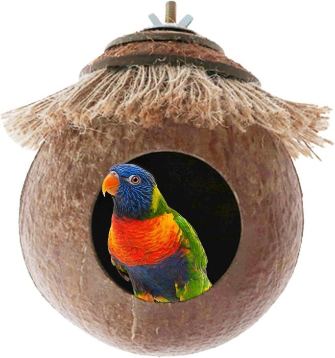 Nichoir d'oiseau pour animal de compagnie Cachette naturelle oiseaux ...