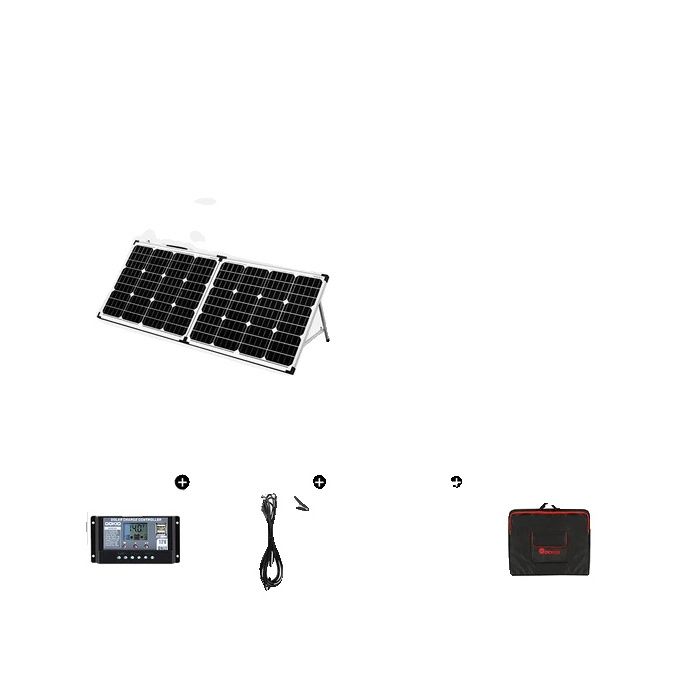 Panneau Solaire Pliable, Sortie de Puissance de 100W, Contrôleur USB, Monocristallin - Cdiscount ...
