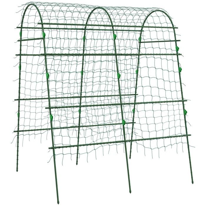 Treille - Treillis Treillis réglable acier vert 144x167x206cm - Support ...