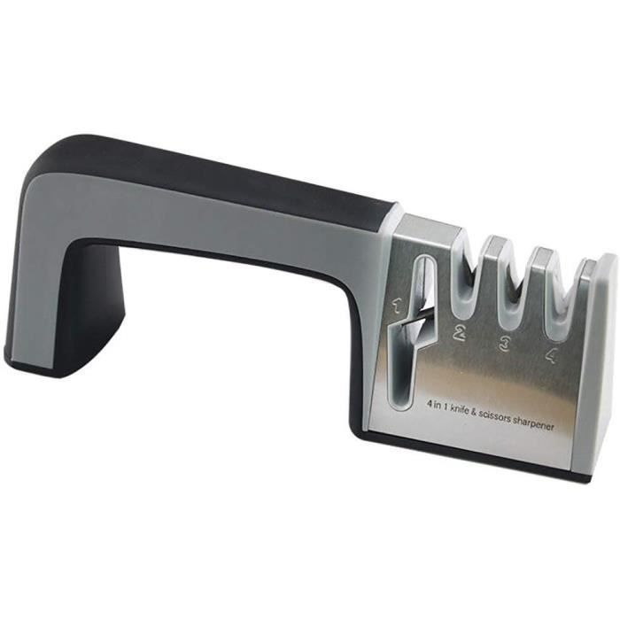 Couteau Aiguiseur 4 Etape 4 En 1 Cuisine Professionnelle Pierre À Whet Ciseaux Grinder Acier ...