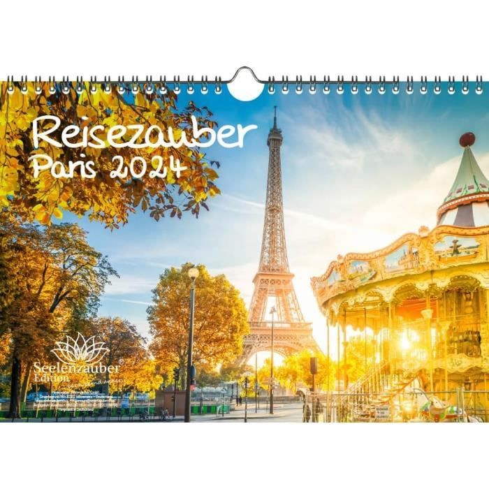 Calendrier De Voyage Paris A4 Pour 2024 France Provence Paris Vacances ...