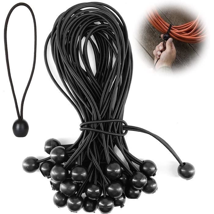 Attache Bâche Ball Bungee Corde, 25 Pièces Tendeurs De Bâche, Tendeur ...