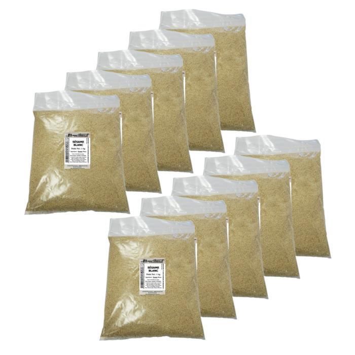 Bontout - Lot 10x Sésame blanc - Sachet 1kg - Cdiscount Au quotidien