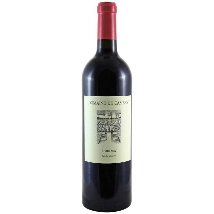 Bordeaux Rouge 2019 - 75cl - Domaine de Cambes - Vin AOC Rouge de ...