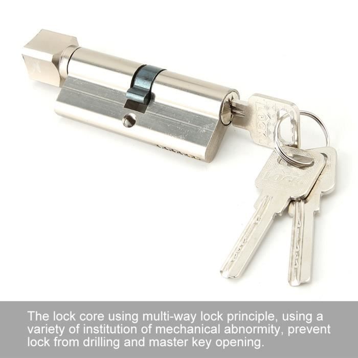 Cikonielf Cylindre de serrure de porte en aluminium Alliage D'aluminium ...