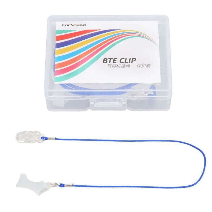 Drfeify Corde à pince pour prothèse auditive Longe de clip pour aide ...