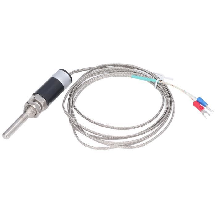 Drfeify Capteur de thermocouple de type K Sonde de capteur de température de fil blindée par ...