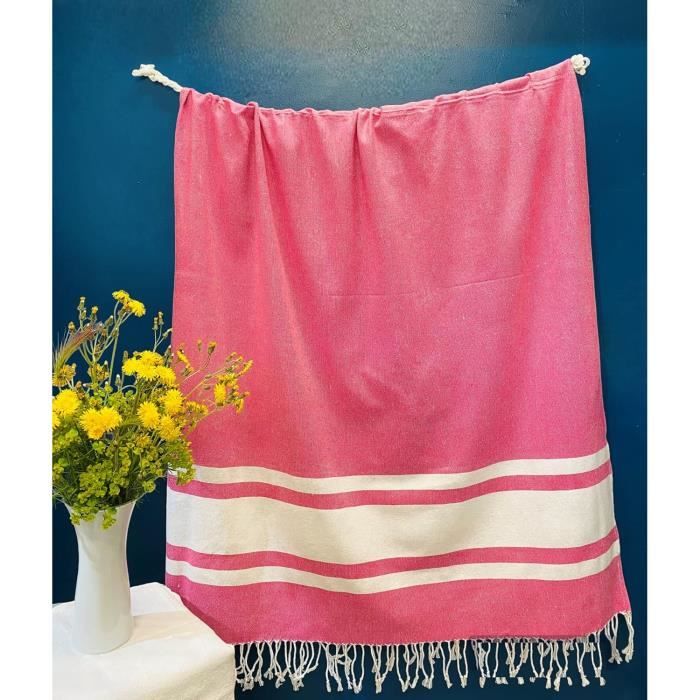 Fouta De Plage Xxl Serviette Plage Grande Taille\ Drap De Bain Hammam, Sauna, Spa Fouta Plage ...