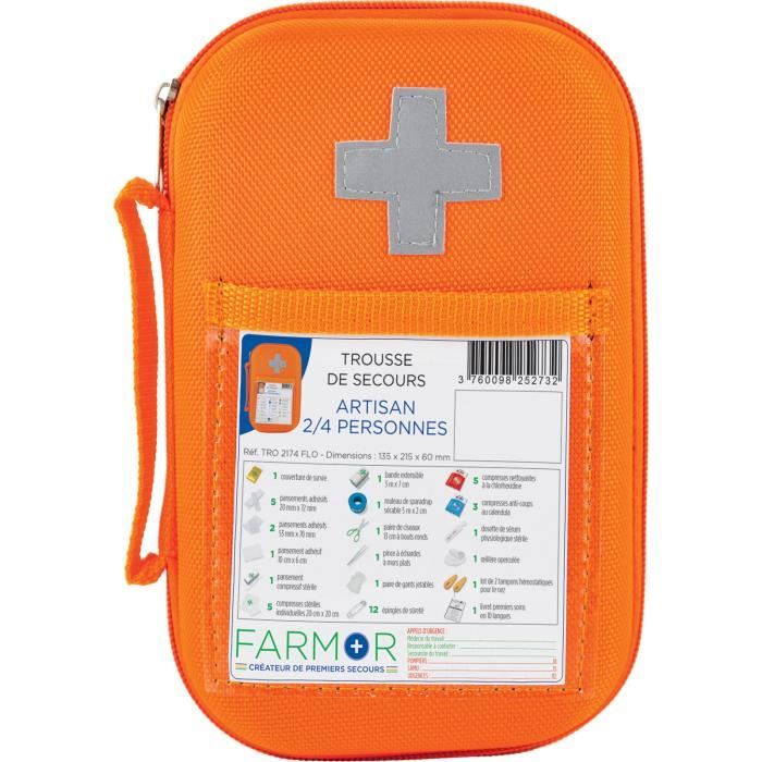 Trousse de secours 2/4 personnes - FAR TRO2174FLO - Armoire a pharmacie ...