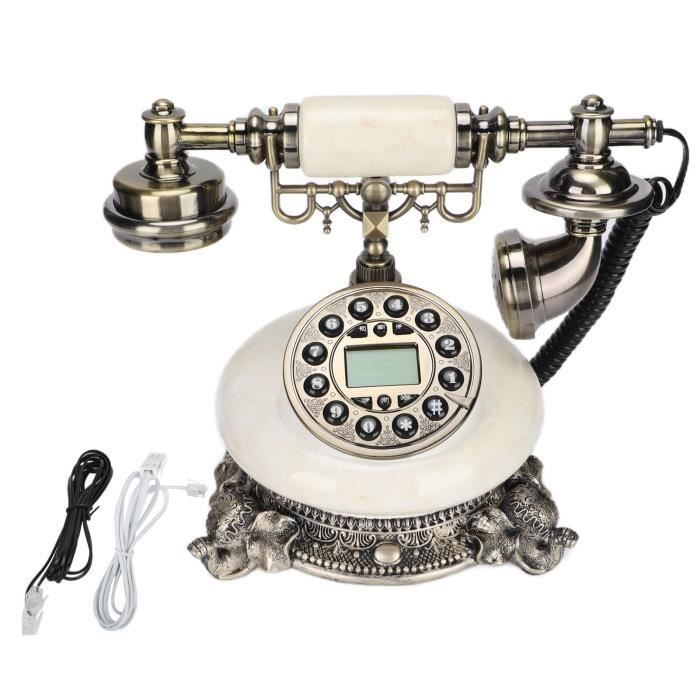 Téléphone Vintage Classique Européen Rétro Terre-à-terre avec Rappel ...
