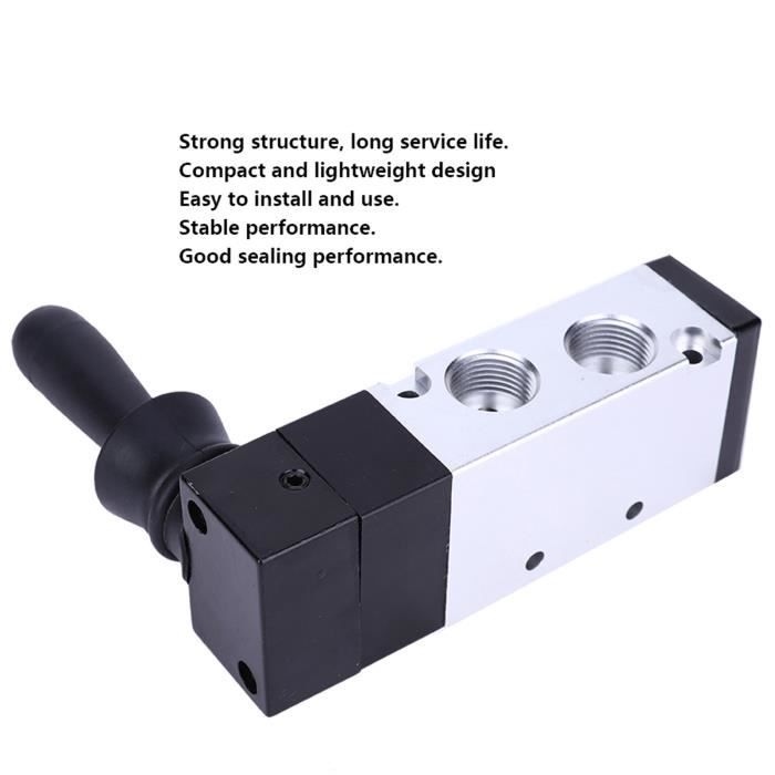 EIF Vanne D'Air Vanne De Commande Manuelle Pneumatique 5 Ports 3 ...