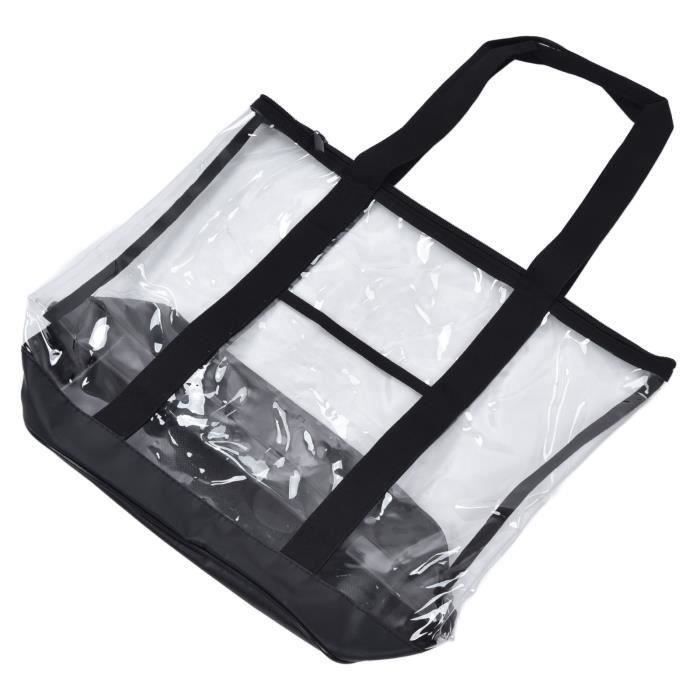 SKY-Sac fourre-tout de plage en PVC Sac de plage transparent Sac fourre ...