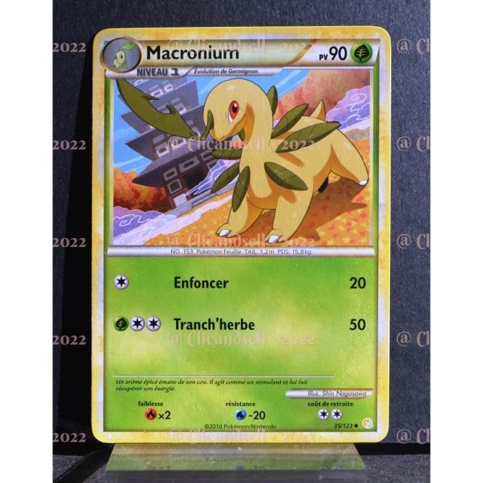 Carte Pokémon 35-123 Macronium 90 PV HeartGold SoulSilver NEUF FR - Cdiscount Jeux - Jouets