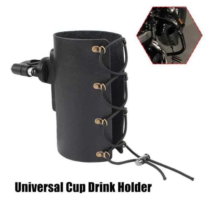 Le noir Porte-boisson universel Porte-boisson ajustable en cuir avec ...