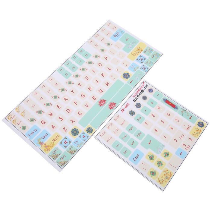 Tbest Mechanical Keyboard Sticker, Cute Keyboard Sticker Clear Pattern ...