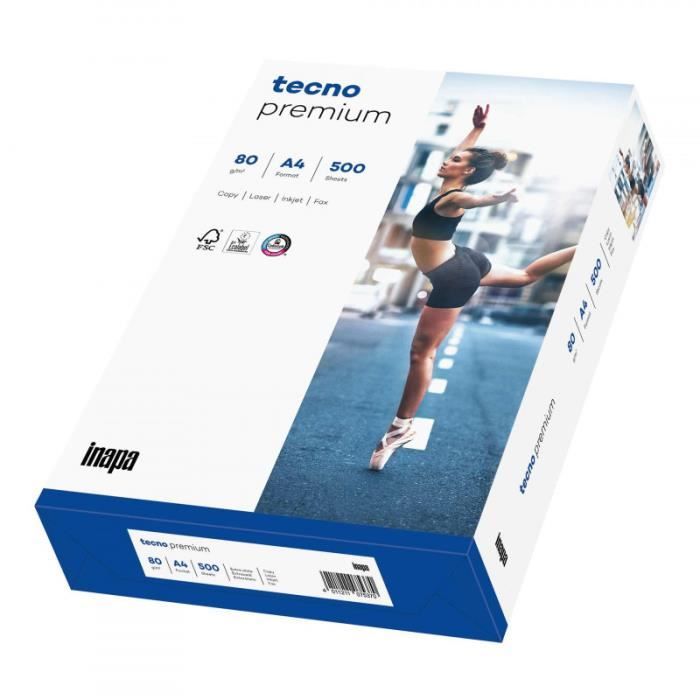 Papier reprographique - TECNO - PREMIUM - 80g - A4 - FSC - 500 feuilles - Cdiscount Informatique