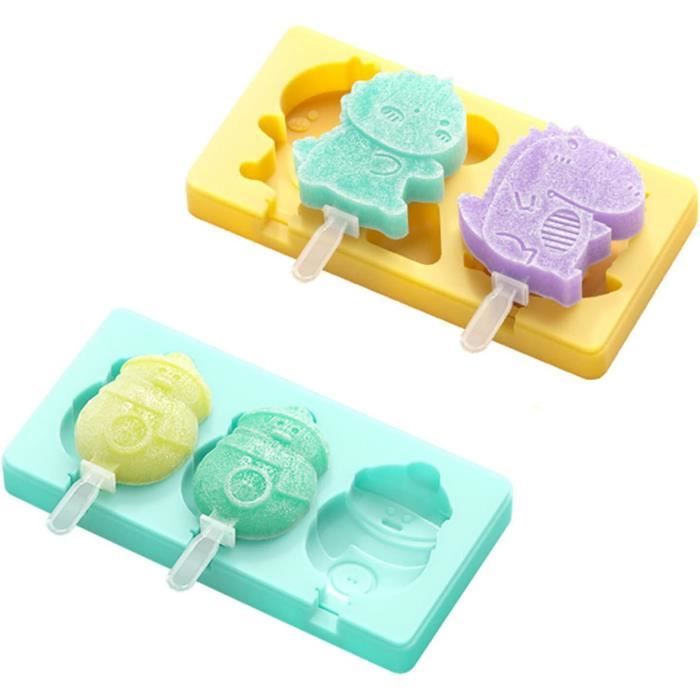 2 Pièces Ice Pop Maker, Diy Moule À Popsicles, Réutilisables Ice Cream ...