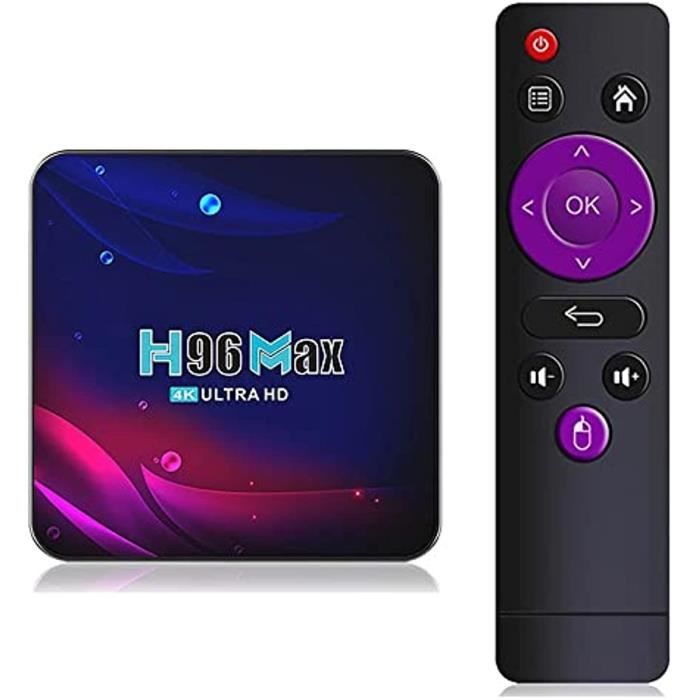H96 Max TV-Box Android 11 Mediaplayer HDR USB 3.0 RAM 4 Go DDR3 64 Go ...