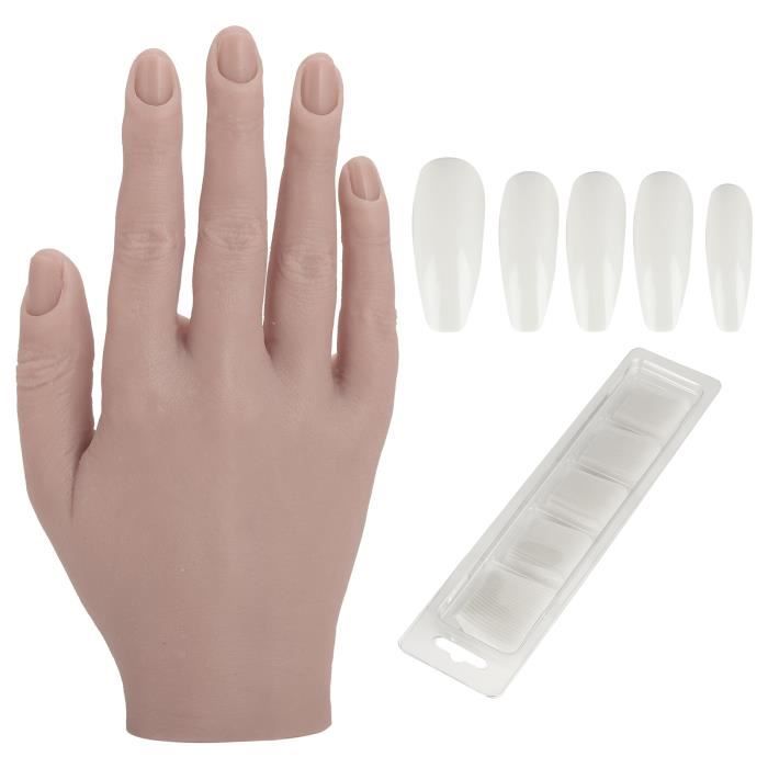 Zerodis Main d'entraînement pour ongles en silicone (03) Main De ...