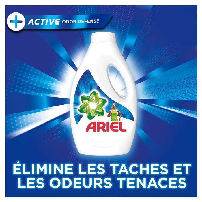 Ariel Lessive Liquide 88 Lavages (22 Lavages x 4), Active Odor Defense ...