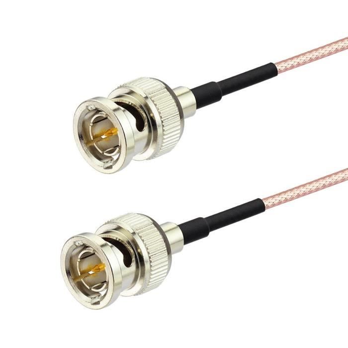 Câble Sdi Vidéo Sdi Hd 3G Bnc Mâle Vers Mâle 75 Ohm Cordon Câble Coaxial Rg179 Fin 1M Pour ...