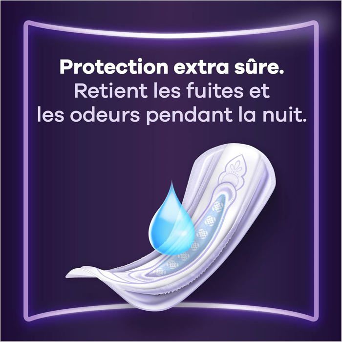Extra Sûre, 48 Serviettes Hygiéniques Incontinence Femme, Ultimate Nuit ...