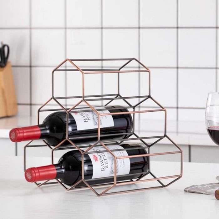 Casier À Bouteilles Wine Rack Vin De Stockage Porte 6 Bouteilles Porte ...