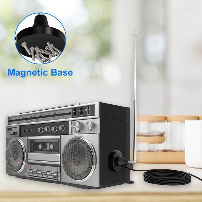 Antenne Radio Dab FM Maison Télescopique Antenne Numérique 79CM ...