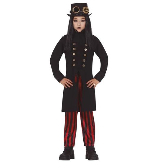 DÉGUISEMENT STEAMPUNK GOTHIQUE GARÇON 5/6 ANS Noir - Cdiscount Jeux ...