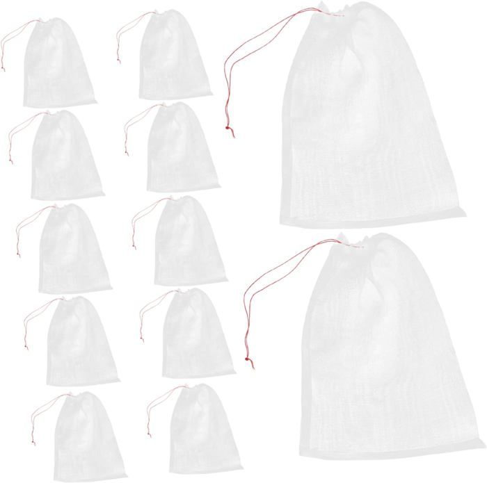 Blanc 2 25 Pièces Sac en Filet Couverture végétale Pamplemousse Sac ...