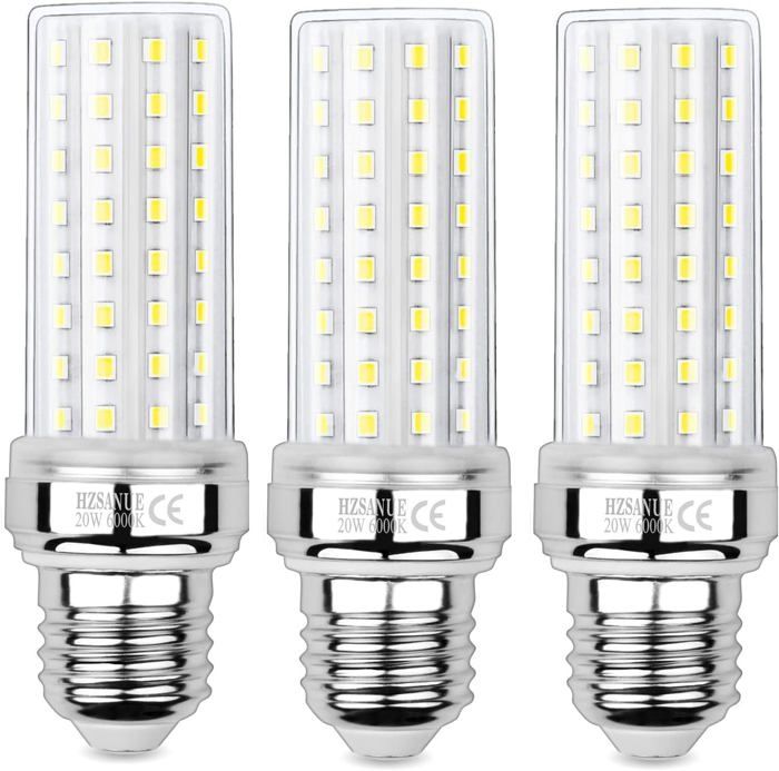 LED Ampoule Mas 20W 150W quivalent Ampoules Incandescence E27 Edison Vis Ampoules 6000K Blanc ...