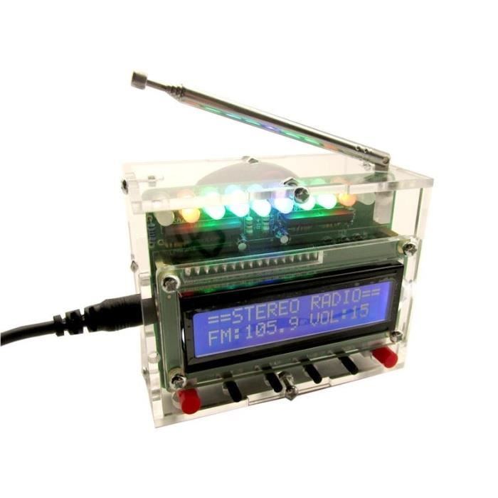 Kit de pièces de Radio électronique DC 5V, bricolage, TDA5807 51 ...
