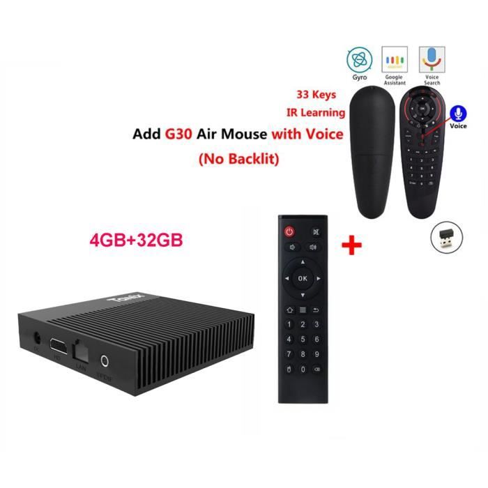 4 Go32 Go G30S - boîtier Smart TV Android 11, Amlogic S905X4, 2.4G, 5G, Wifi double bande, 1000M ...