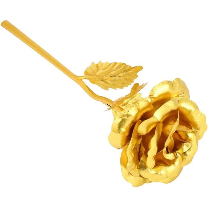 Or 24K trempé vraie Rose 24K éternelle plaqué or Rose, cadeau Rose pour ...