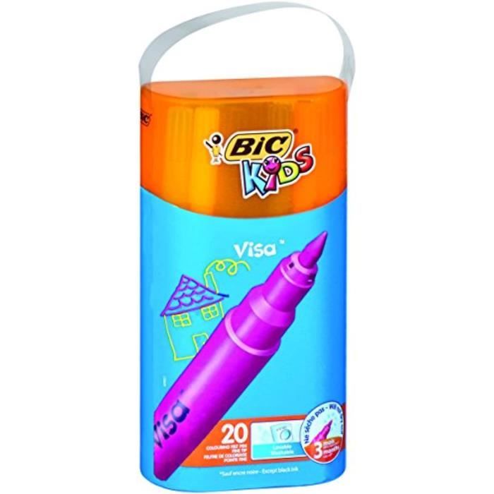 Jeu De Coloriage F32TO BIC Visa Coloring Stylos 20 Box - Cdiscount Jeux ...