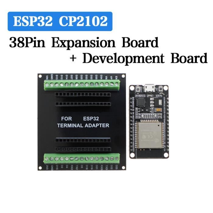 Two Board 38p - Carte ESP32 6 000 CP2102-CH9 Import X Tech Réseau Sans Fil, 38 Broches, WiFi ...