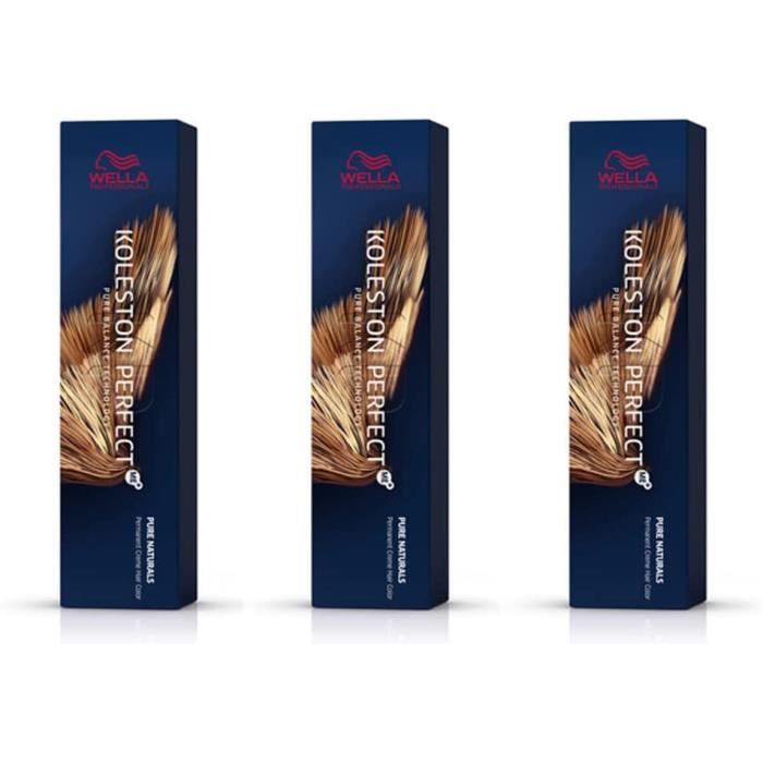 KOLESTON PERFECT ME+ PURE NATURALS 4-0 coloration permanente - 60ML X 3 - Lot de 3 A452 ...