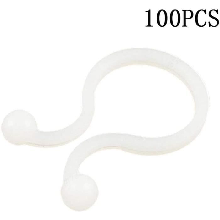 Attache de câble Twist Lock 100Pcs Pointe Ronde en Nylon Attache de ...