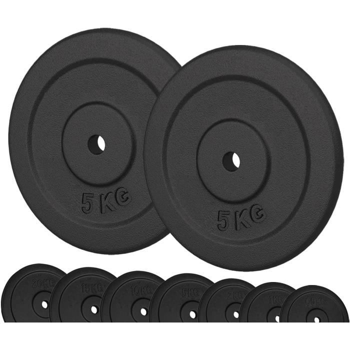 Disques En Fonte Ø Trou 25 Mm Pour Gymnase Et Salle De Sport De 0,5 À ...