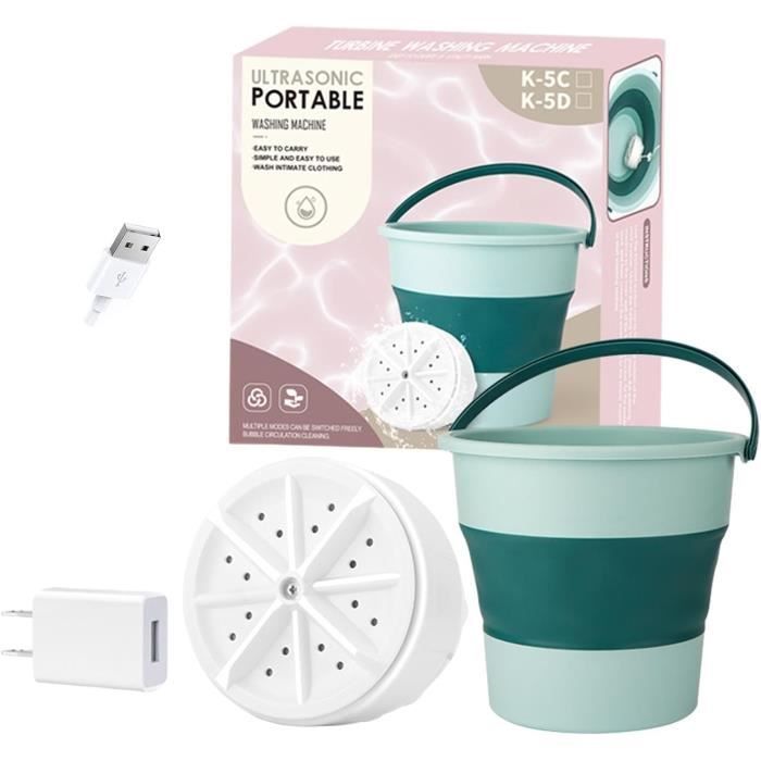 Mini-Laveuse,Laveuse De Sous-Vêtements Pliable 10 L Alimentée Par Usb ...