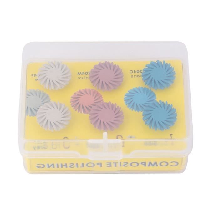 EJ.life Disque de polissage dentaire 6 pièces/ensemble 3 couleurs mixte ...