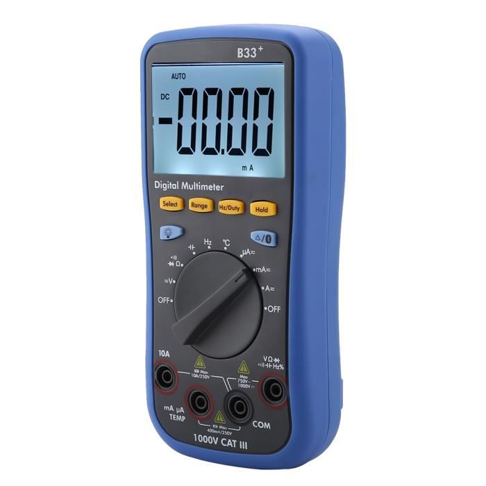 EJ.life multimètre numérique à écran LCD Multimètre Bluetooth numérique ...
