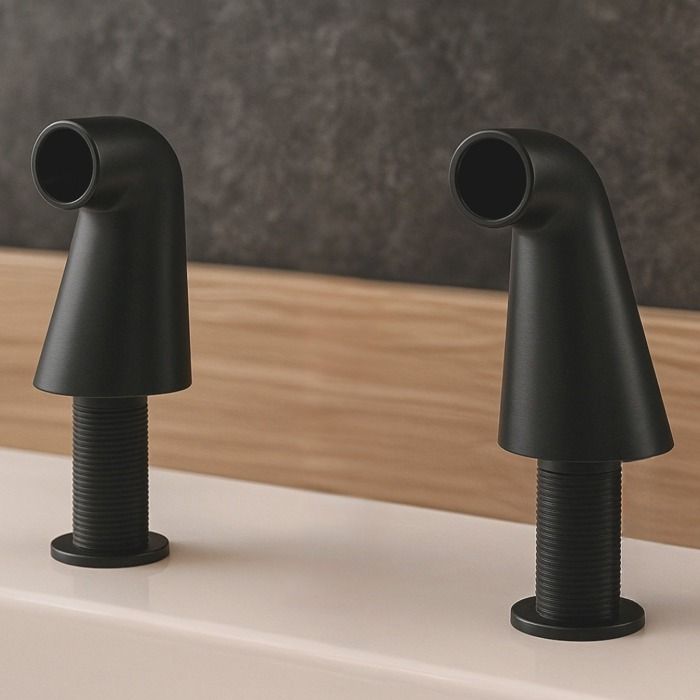 Colonnettes Raccord Bain-douche - Gris gun métal - Essebagno ...