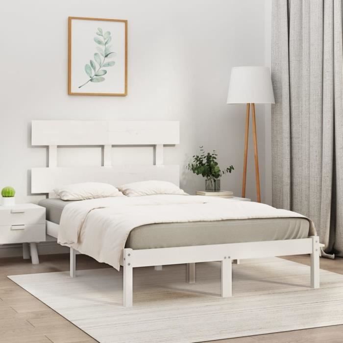 Lit Bois Blanc 140x190null