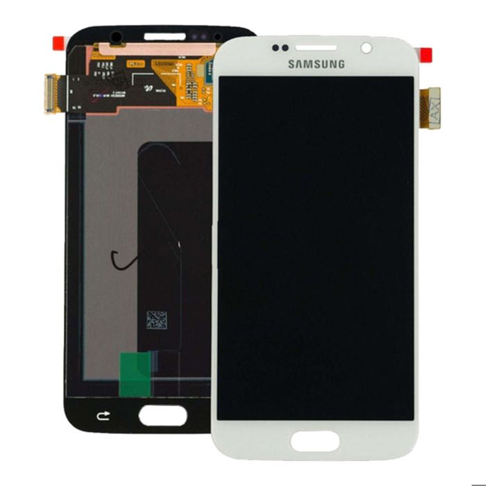 Ecran tactile + LCD blanc de remplacement pour Samsung Galaxy S6 (G920A ...